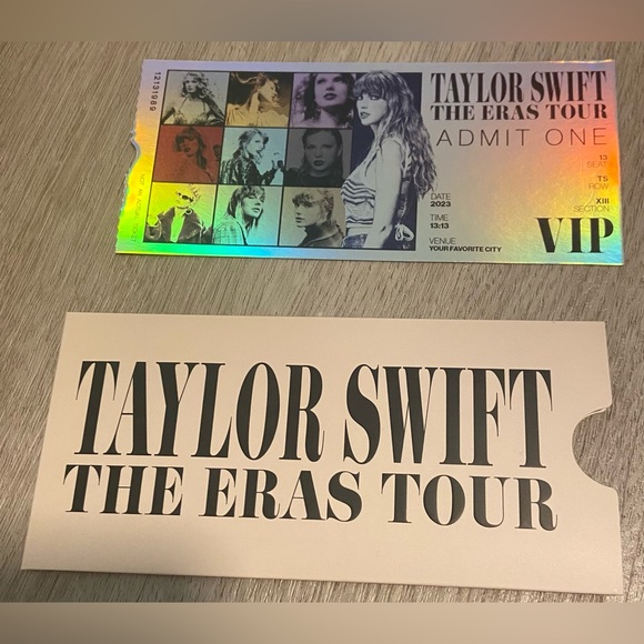 Taylor Swift | Other | Taylor Swift Vip Eras Tour Vip Decorative Ticket ...
